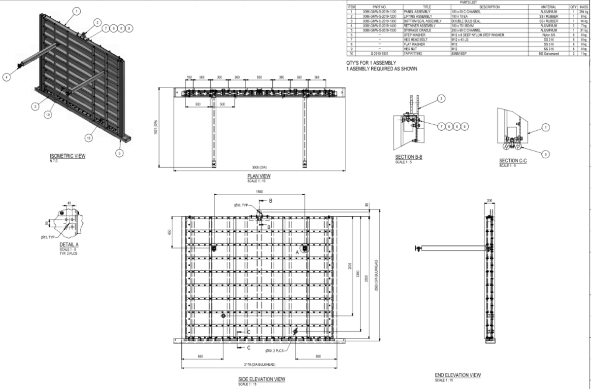 Water Control Systems Design - Fast Track Fabrication & Design